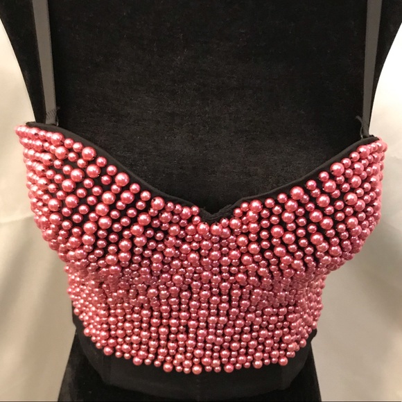 Lydia | Other | Pink Pearl Bustier | Poshmark